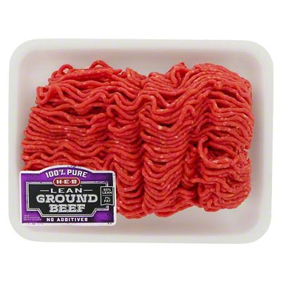 H-E-B 100% Pure Lean Ground Beef, 93% Lean - Value Pack | Central ...
