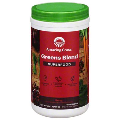 Amazing Grass Greens Blend Superfood Powder - Berry, 17 oz | Central ...