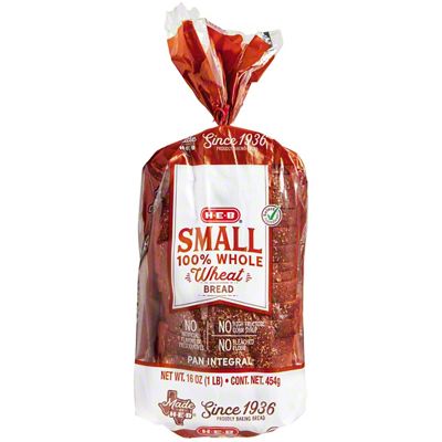H-E-B Small 100% Whole Wheat Sliced Bread, 16 oz | Joe V's Smart Shop ...