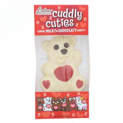 Palmer Cuddly Cuties Milk Chocolate Valentine Candy, Assorted, 3 oz ...