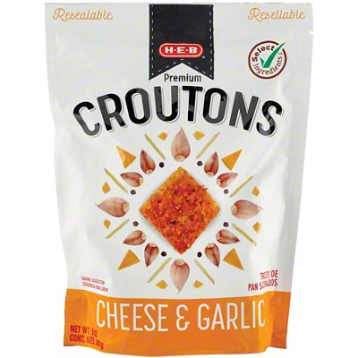 H-E-B Cheese & Garlic Premium Croutons, 5 oz | Joe V's Smart Shop | Low ...