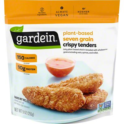 Gardein Vegan Frozen Seven Grain Crispy Plant-Based Chick'n Tenders, 9 ...