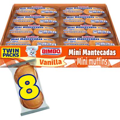 Bimbo Mini Mantecadas Vanilla Mini Muffins Packs, 8 ct | Joe V's Smart ...