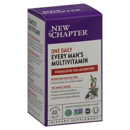 New Chapter Every Man's One Daily Multi Tablets, 48 ct | Central Market ...