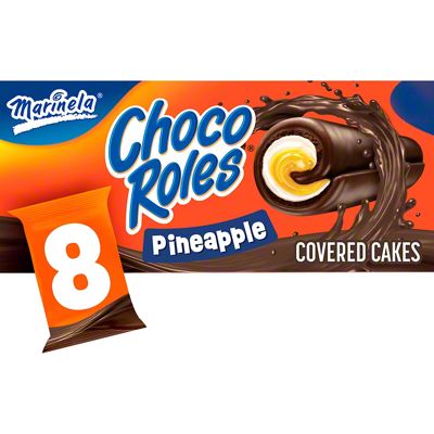 Marinela Choco Roles Pineapple Crème-Filled Chocolate Snack Cakes, 8 ct ...
