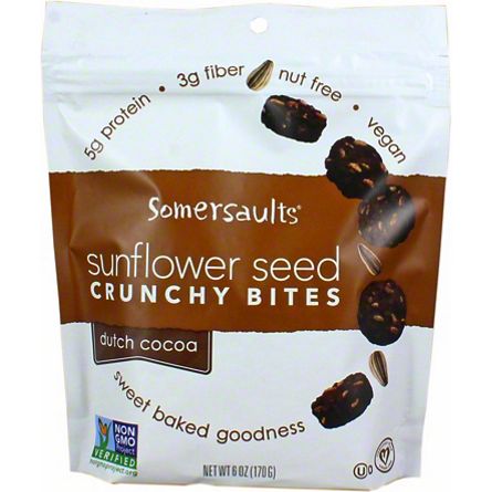 Somersault Snack Co. Dutch Cocoa Sunflower Seed Crunchy Bites, 5 oz ...