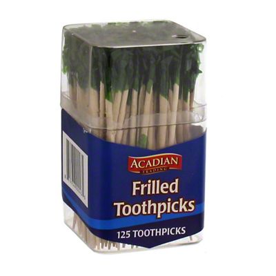 Acadian Trading Frilled Toothpicks Assorted Colors, 125 ct | Central ...