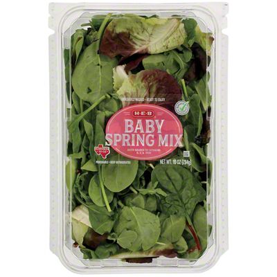 H-E-B Fresh Baby Spring Mix Lettuce - Texas-Size Pack, 10 oz | Central ...