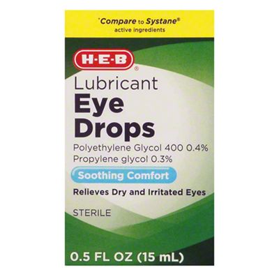 H-E-B Lubricant Soothing Comfort Eye Drops, 0.5 oz | Central Market ...