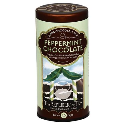 The Republic of Tea Peppermint Cuppa Chocolate Tea Bags, 2.03 oz ...