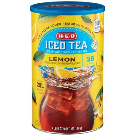 H-E-B Sugar Sweetened Iced Tea Mix - Lemon, 70.5 oz | Joe V's Smart ...