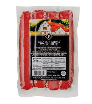 Red Top Farms Uncured Beef Frankfurters, 16 oz | Central Market ...