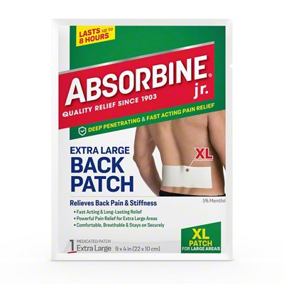 Absorbine Jr. Plus Pain Relief Back Patch XL, EACH | Joe V's Smart Shop ...