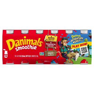 Danimals Strawberry & Banana Smoothie Variety Pack, 12 pk | Joe V's ...