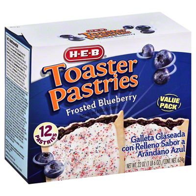 H-E-B Frosted Blueberry Toaster Pastries - Value Pack, 12 ct | Central ...