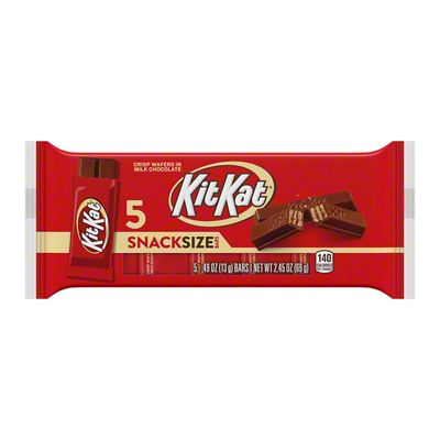 Kit Kat Milk Chocolate Wafer Snack Size Candy Bars, 5 ct | Joe V's ...
