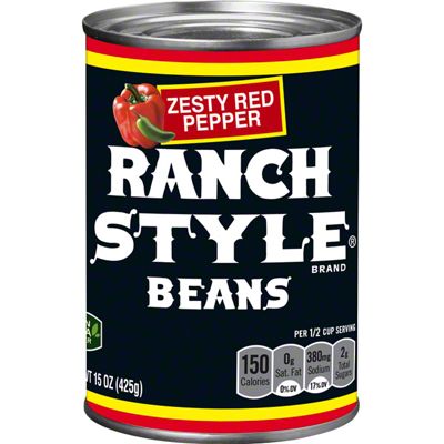 Ranch Style Beans Beans With Zesty Red Pepper Canned Beans, 15 oz | Joe ...