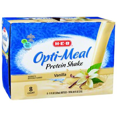 H-E-B Opti-Meal Protein Shake Vanilla, 8 CT | Central Market - Really ...