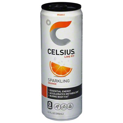 Celsius Zero Sugar Sparkling Energy Drink - Orange, 12 oz | Joe V's ...