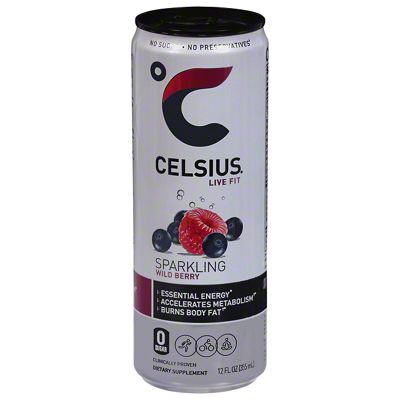Celsius Zero Sugar Sparkling Energy Drink - Wild Berry, 12 oz | Central ...