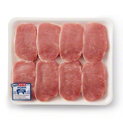 H-E-B Boneless Center Loin Pork Chops, Thick Cut – Value Pack | Joe V's ...