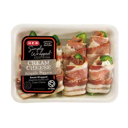 H-E-B Bacon Wrapped Stuffed Jalapenos with Cream Cheese | Central ...