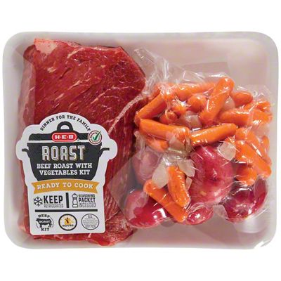 H-E-B Beef Shoulder Roast & Vegetables Kit | Joe V's Smart Shop | Low ...