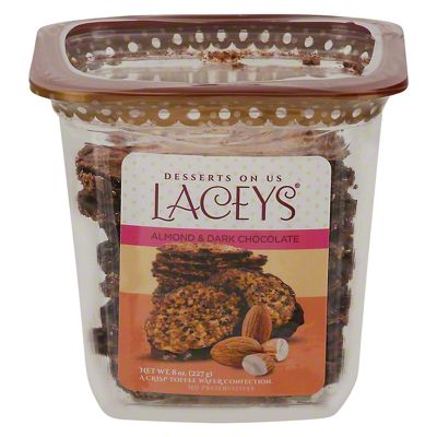 Lacey's Almond & Dark Chocolate Toffee Wafer Cookies, 8 oz | Central ...