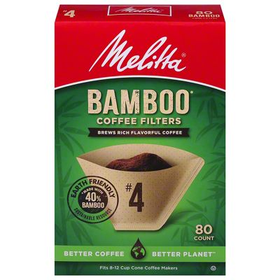 Melitta Bamboo No.4 Cone Coffee Filters, 80 ct | Central Market ...