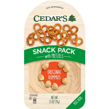 Cedar's Original Hommus with Pretzels Snack Pack, 3.5 oz | Central ...
