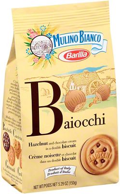 Barilla Mulino Bianco Baiocchi Hazelnut & Chocolate Cream Biscuits, 5. ...