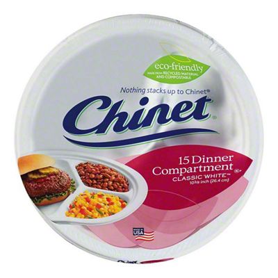 Chinet Classic White Compartment Plates, 15 ct | Central Market ...