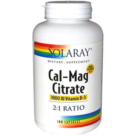 Solaray Cal-Mag Citrate D-3 Capsules, 180 ct | Central Market - Really ...