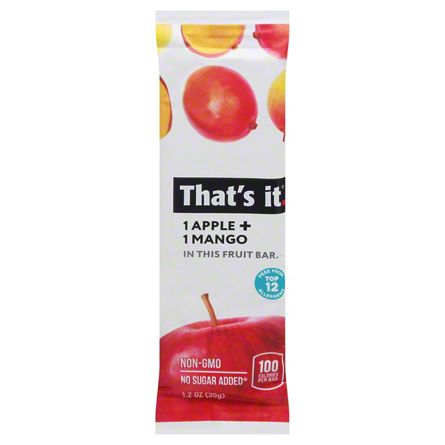 That's it. Apple + Mango Fruit Bar, 1.20 oz | Central Market - Really ...