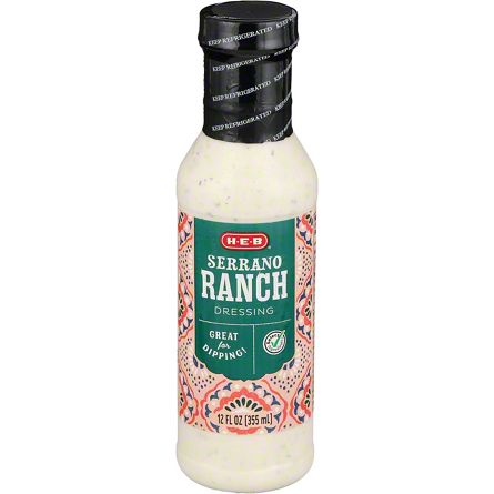 H-E-B Serrano Ranch Dressing (Sold Cold), 12 fl oz | Central Market ...