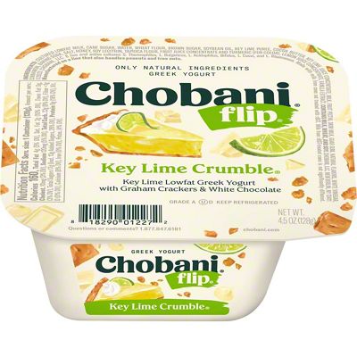 Chobani Flip Low-Fat Key Lime Crumble Greek Yogurt, 4.5 oz | Central ...