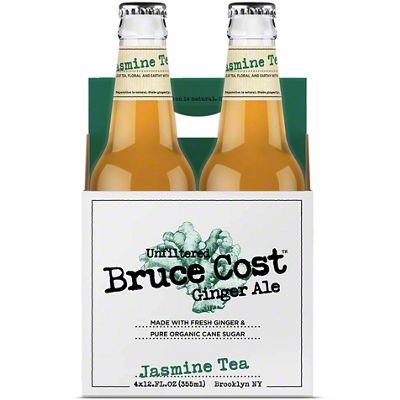 Bruce Cost Jasmine Tea Ginger Ale 4 pk Glass Bottles, 12 oz | Central ...
