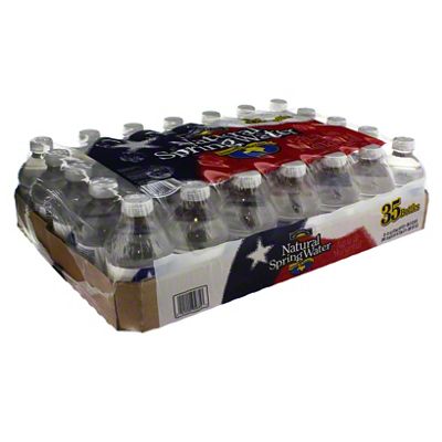 Hill Country Fare Natural Spring Water 8 oz Bottles, 35 pk | Central ...