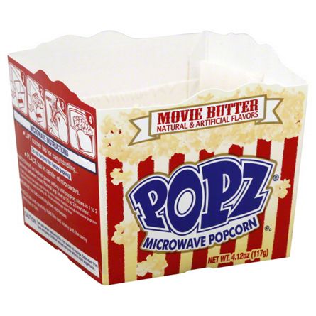 Popz Movie Butter Microwave Popcorn, 4.12 oz | Central Market - Really ...