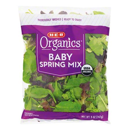H-E-B Organics Baby Spring Mix, 5 oz | Central Market - Really Into Food