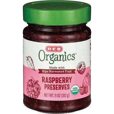 H-E-B Organics Raspberry Preserves, 11 oz | Central Market - Really ...