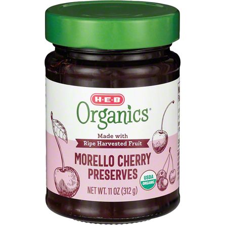 H-E-B Organics Morello Cherry Preserves, 11 oz | Central Market ...