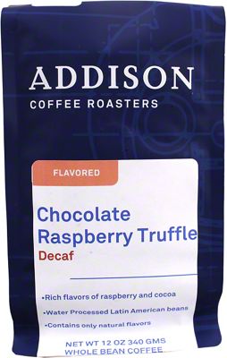 Addison Coffee Roasters Decaf Chocolate Raspberry Truffle Coffee, 12 oz ...