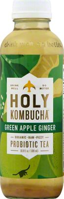 Holy Kombucha Green Apple Ginger Probiotic Tea, 16.9 oz | Central ...