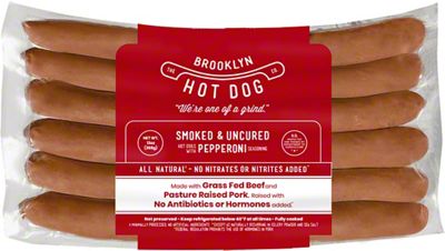 Brooklyn Hotdog Smoked & Uncured Pepperoni Dogs, 13 oz | Central Market ...