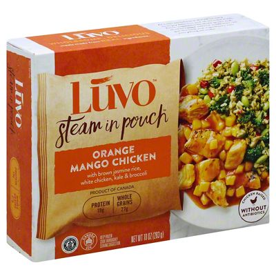 Luvo Steam in Pouch Orange Mango Chicken, 10 oz | Central Market ...