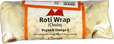 Kala's Kuisine Roti Wrap (Chole), 7 oz | Central Market - Really Into Food