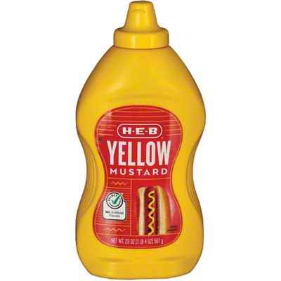 H-E-B Yellow Mustard, 20 oz | Central Market - Really Into Food