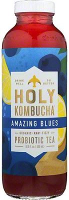Holy Kombucha Amazing Blues Probiotic Tea, 16.9 oz | Central Market ...