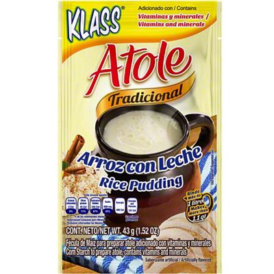 Klass Atole Tradicional Rice Pudding Mix, 1.52 oz | Joe V's Smart Shop ...